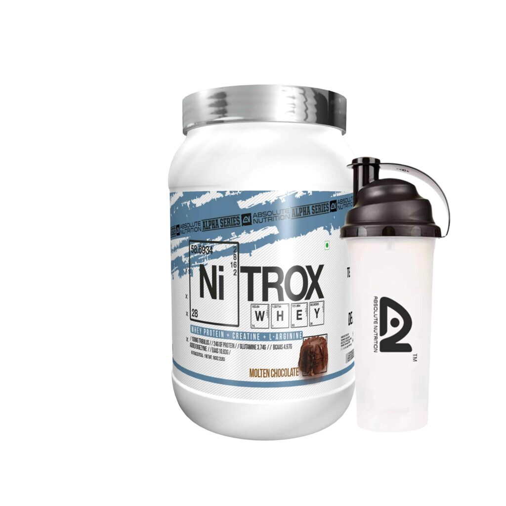 Absolute Nutrition’s Alpha Whey Nitrox Protein Powder 1 KG (Free Shaker ...